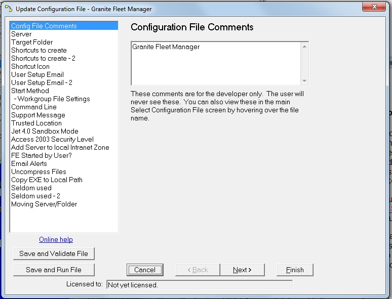 Auto FE Updater - Settings - Config File Comments